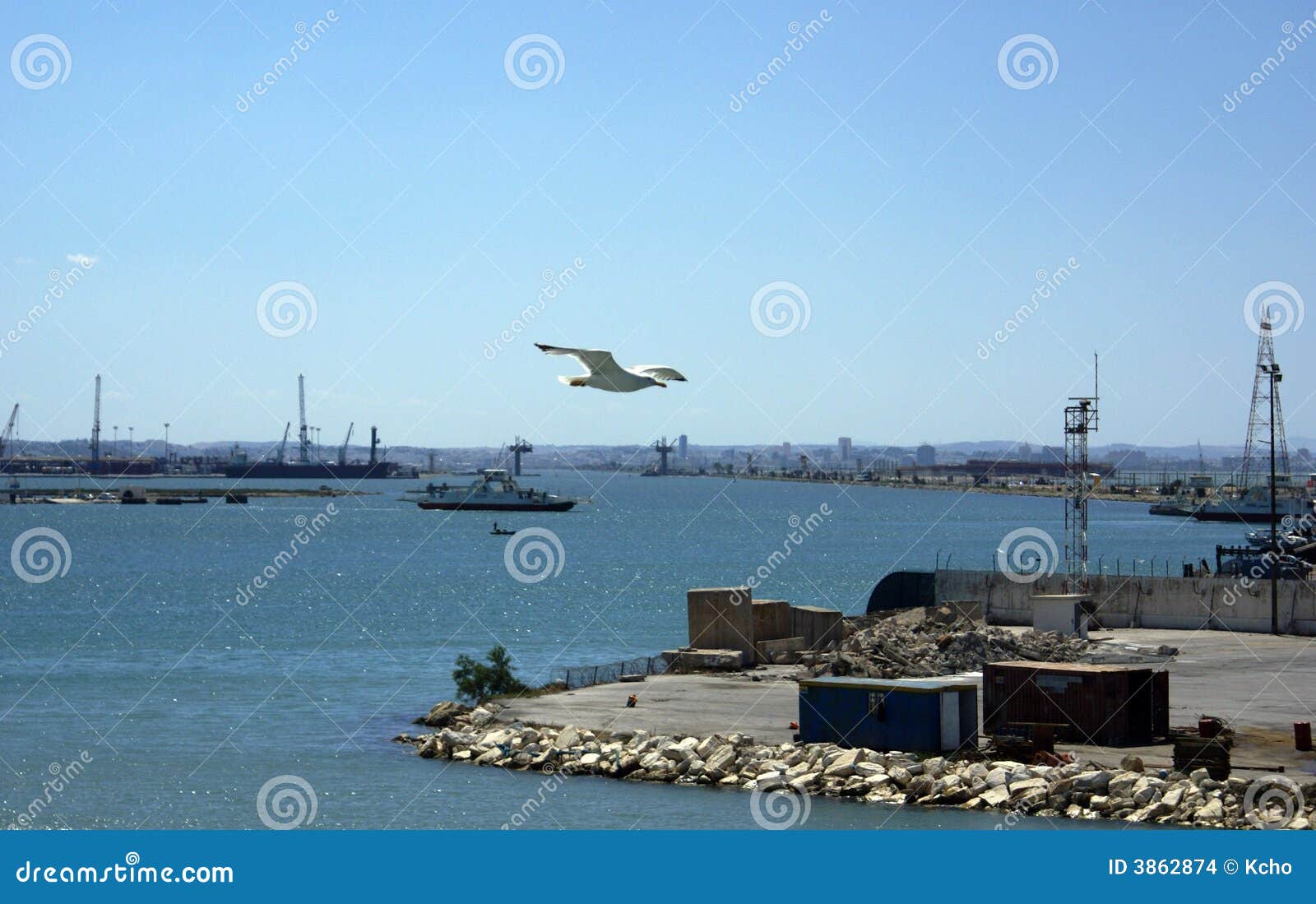 Port of tunis stock photo. Image of asilah, cloud, boats - 3862874