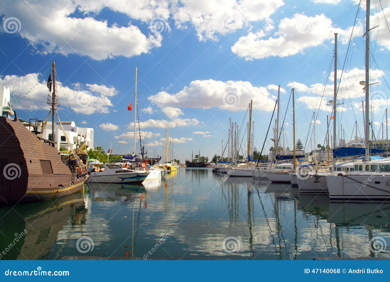Port in Tunis stock photo. Image of ship, pier, suss - 47140068