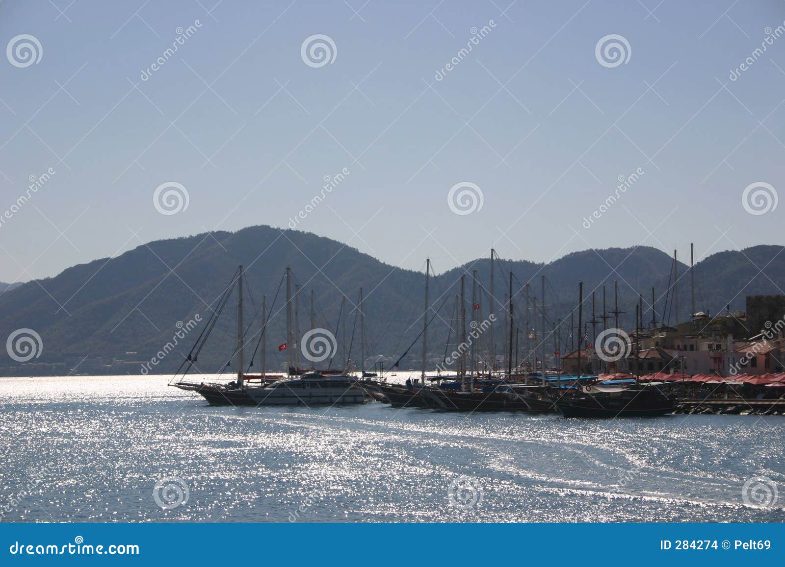 Port, Turkey stock photo. Image of water, marmaris, town - 284274