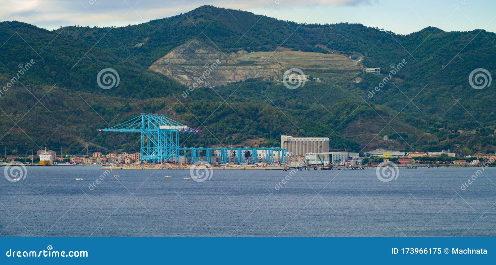 Port Vado Ligure Container Terminal. Italy Stock Image - Image of ...