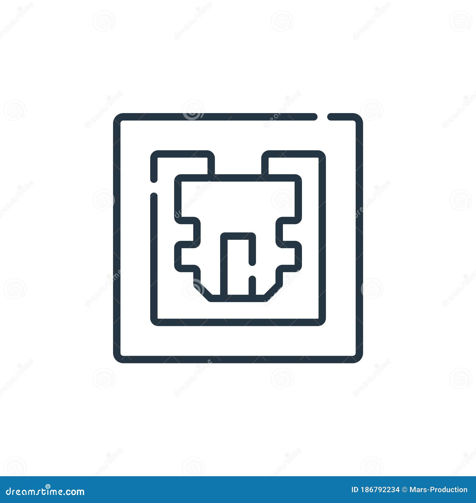 Port Vector Icon. Port Editable Stroke. Port Linear Symbol for Use on ...