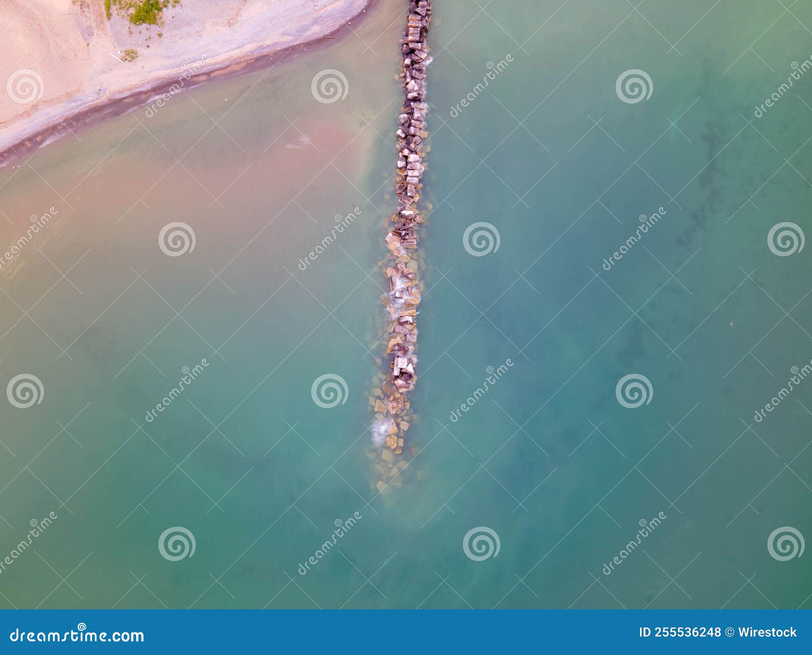 Port West Beach Break Wall on the Ocean Stock Photo - Image of ocean ...