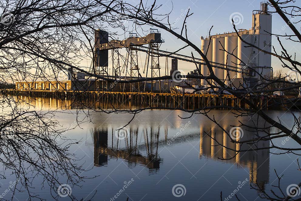 Port of West Sacramento stock photo. Image of dreamy - 69551992
