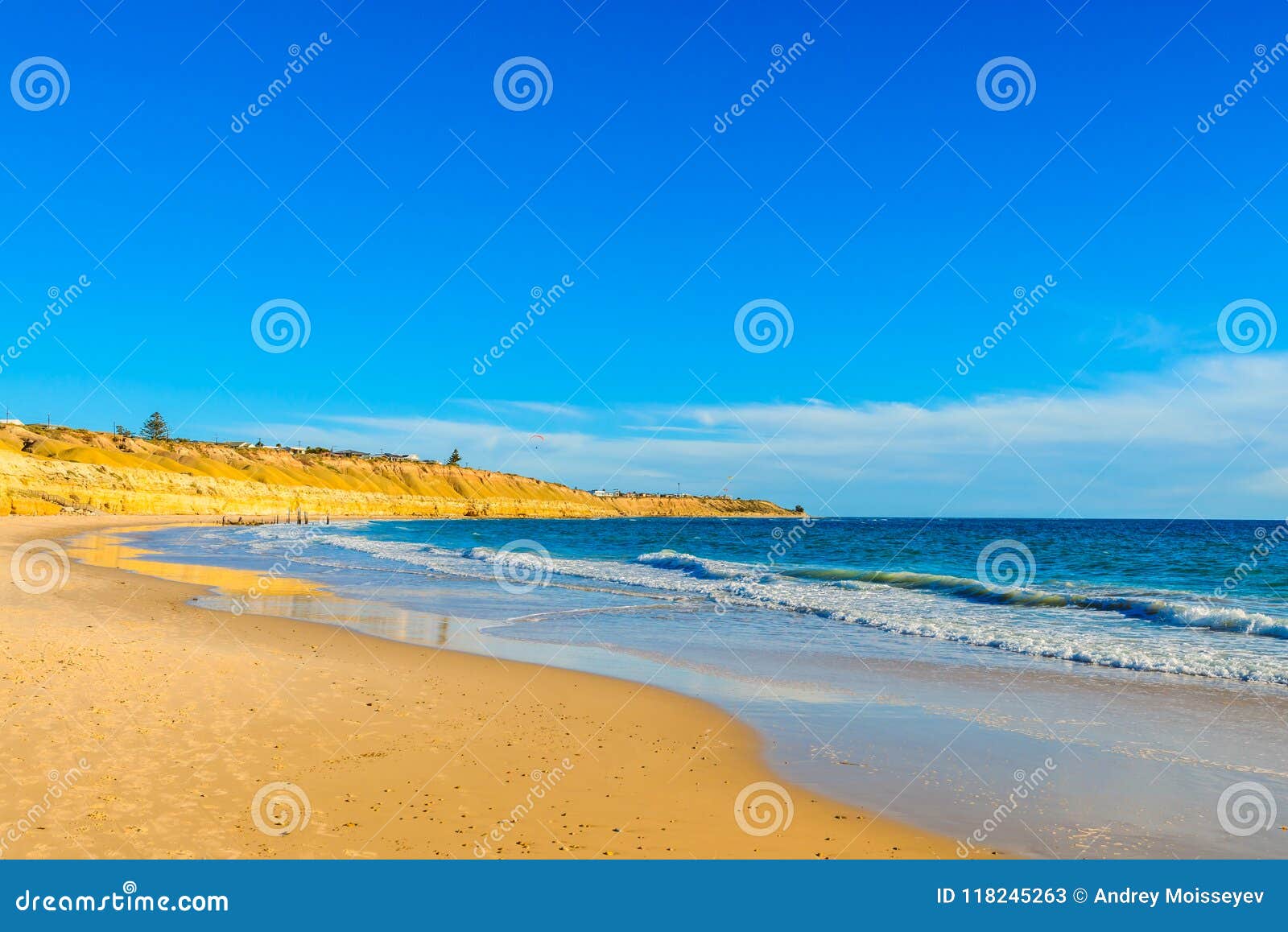 Port Willunga Beach on a Day, Adelaide Stock Image - Image of iconic ...