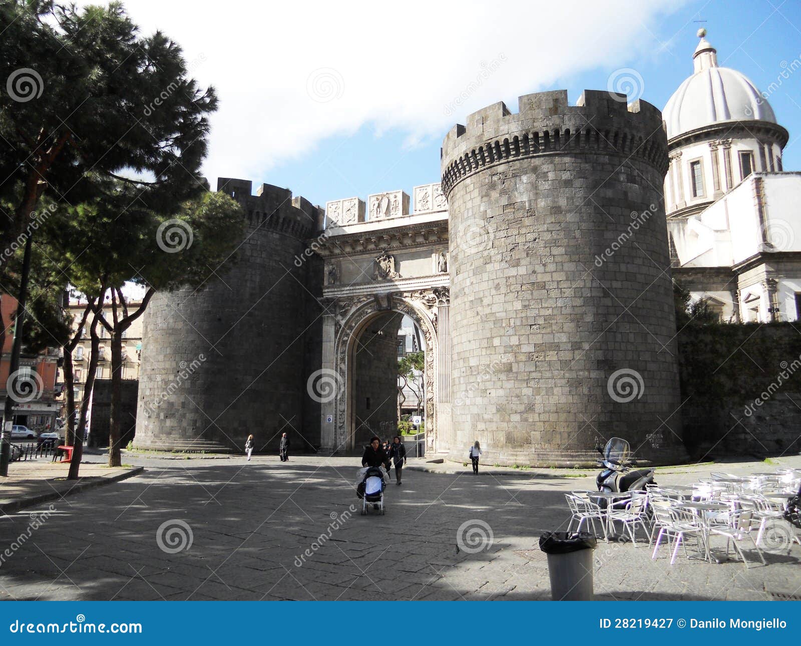 Porta capuana editorial photography. Image of culture - 28219427