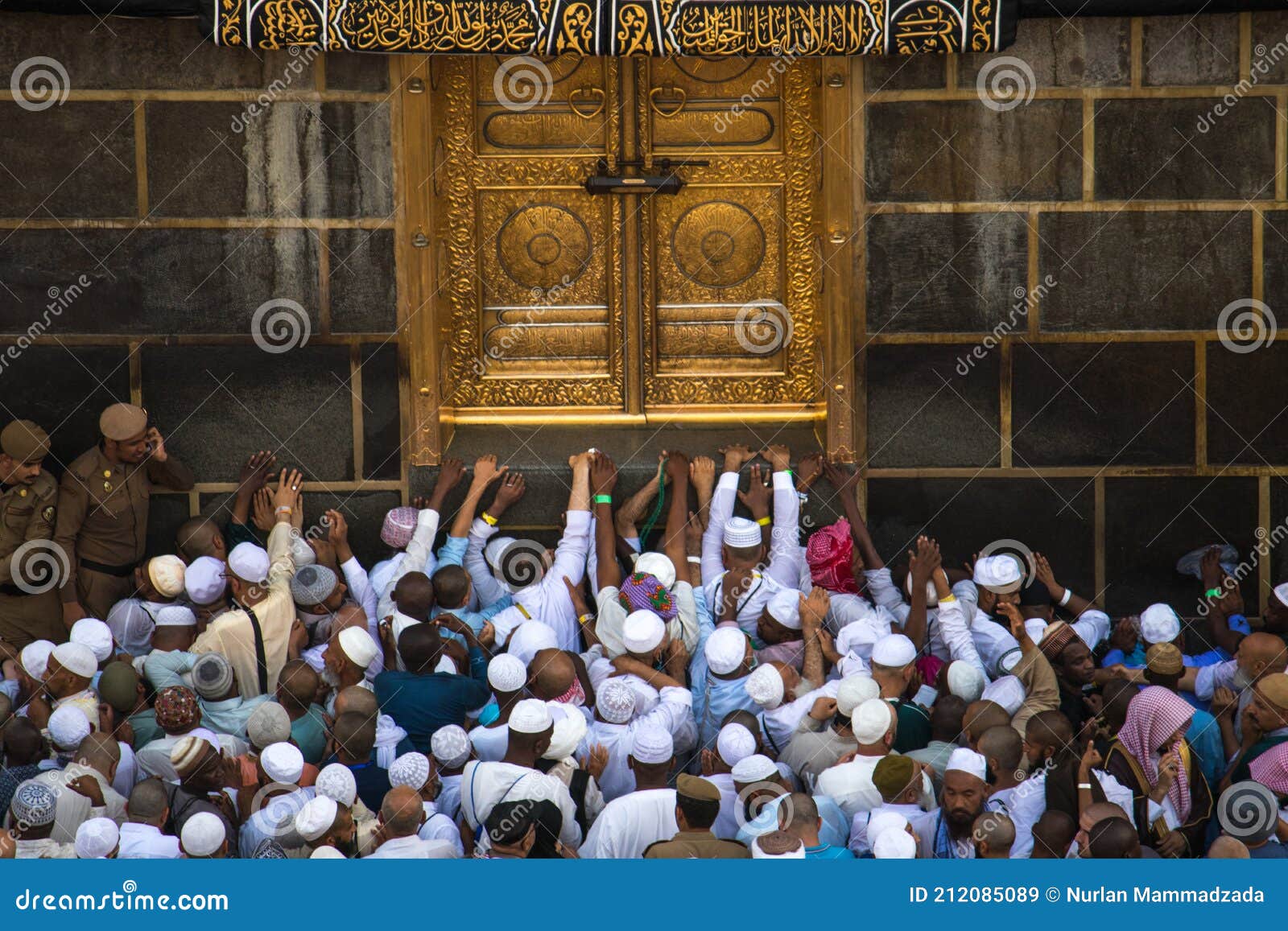A Porta Do Kaba Multazam. Holy Kaaba. Imagem de Stock Editorial ...