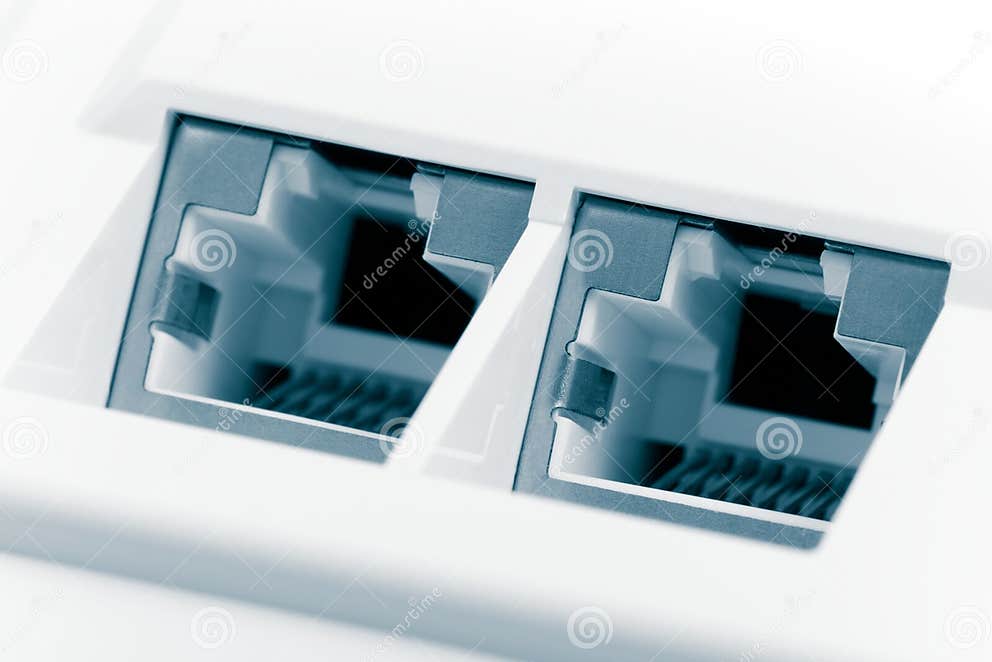 Porta do LAN imagem de stock. Imagem de plugue, ethernet - 11360113