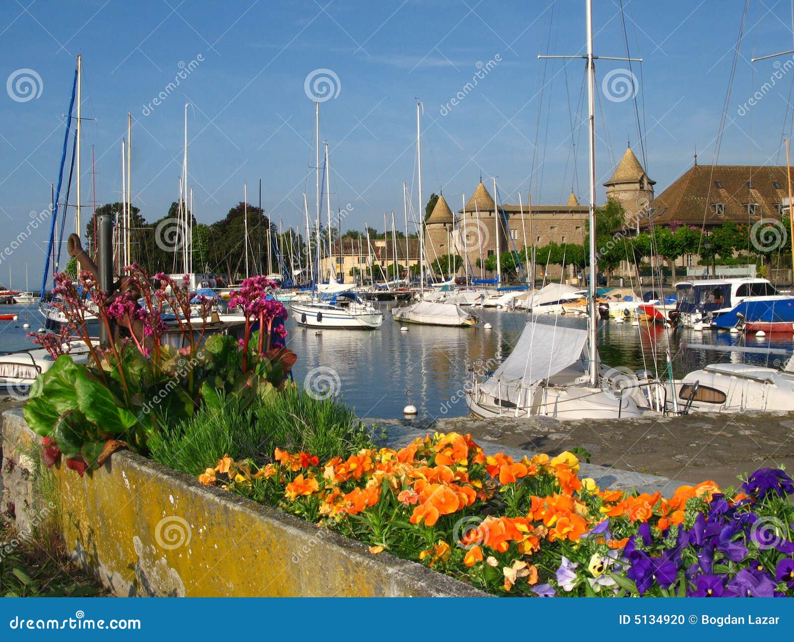 Porta E Chateau Du Morges 01, Svizzera Fotografia Stock - Immagine di ...