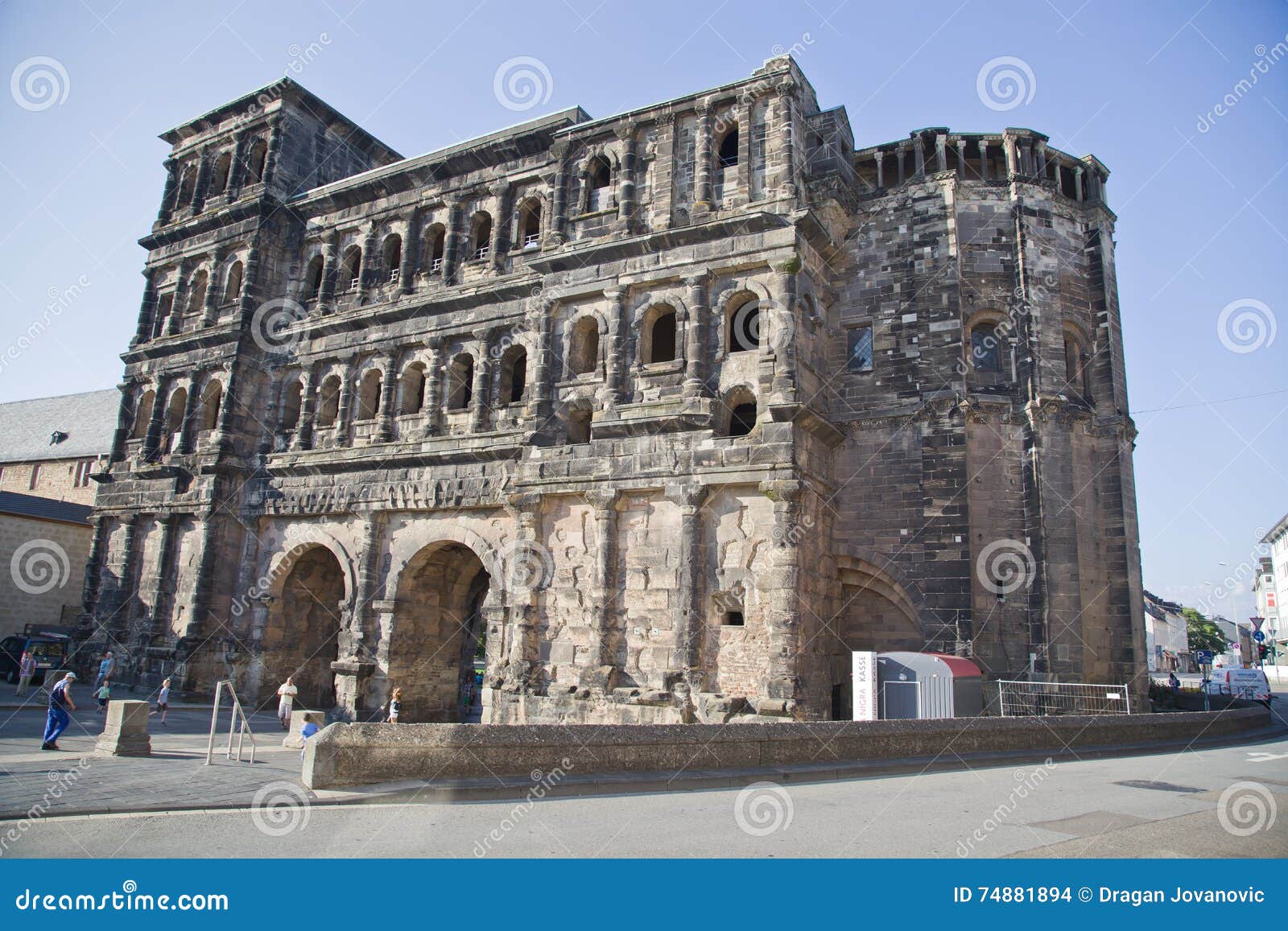 The Porta Nigra (Black Gate), Trier Editorial Stock Image - Image of ...