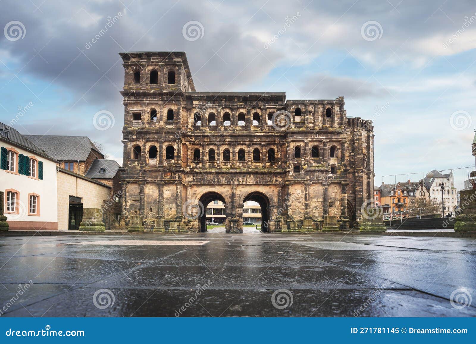 Porta Nigra - Trier, Germany Stock Image - Image of deutschland ...