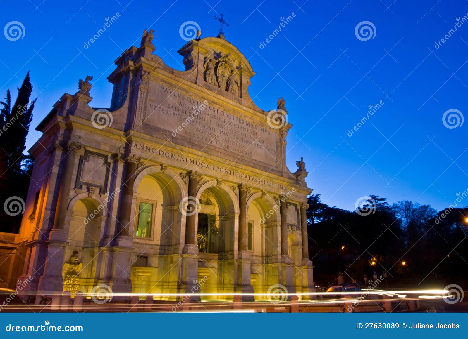 Porta San Pancrazio stock image. Image of history, evening - 27630089