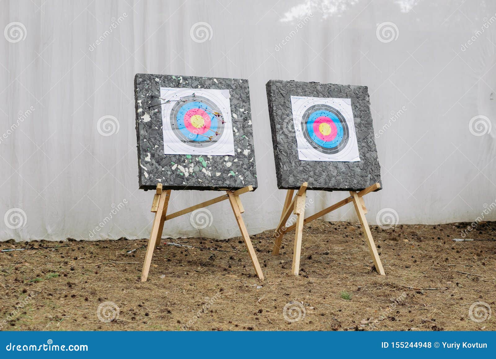Portable Archery Target Party Fun Activity Stock Photo - Image of ...
