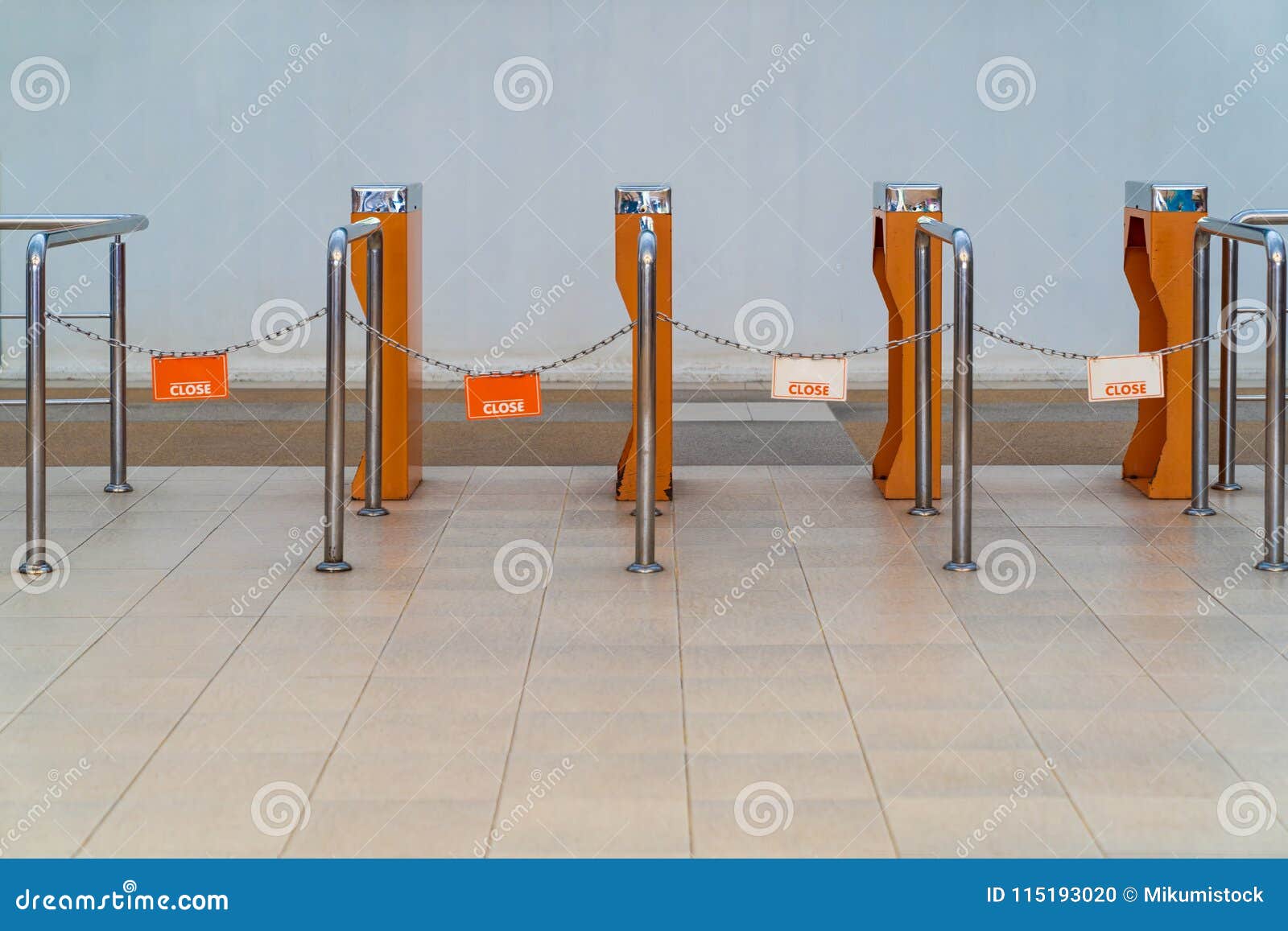Portable Barrier in Queue Control. Stock Photo - Image of clip, club ...