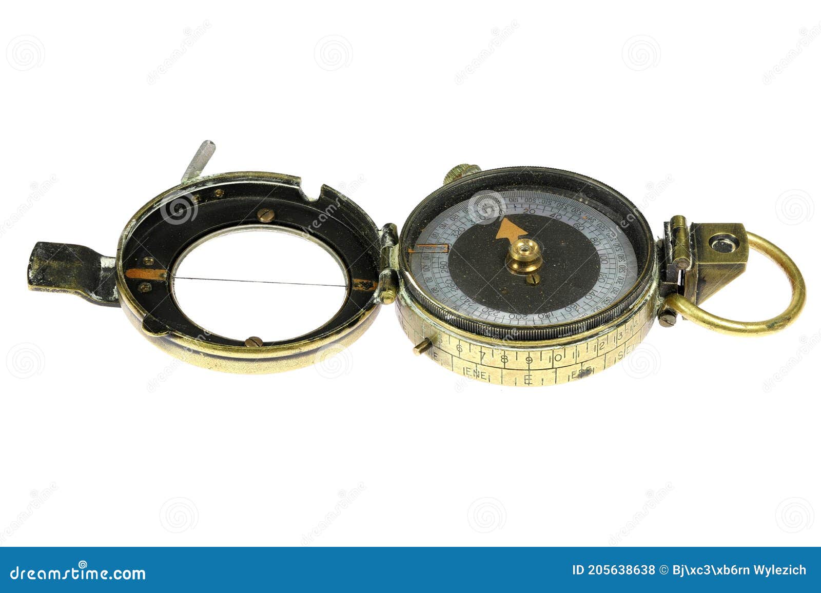 Portable compass stock photo. Image of compass, hiking - 205638638