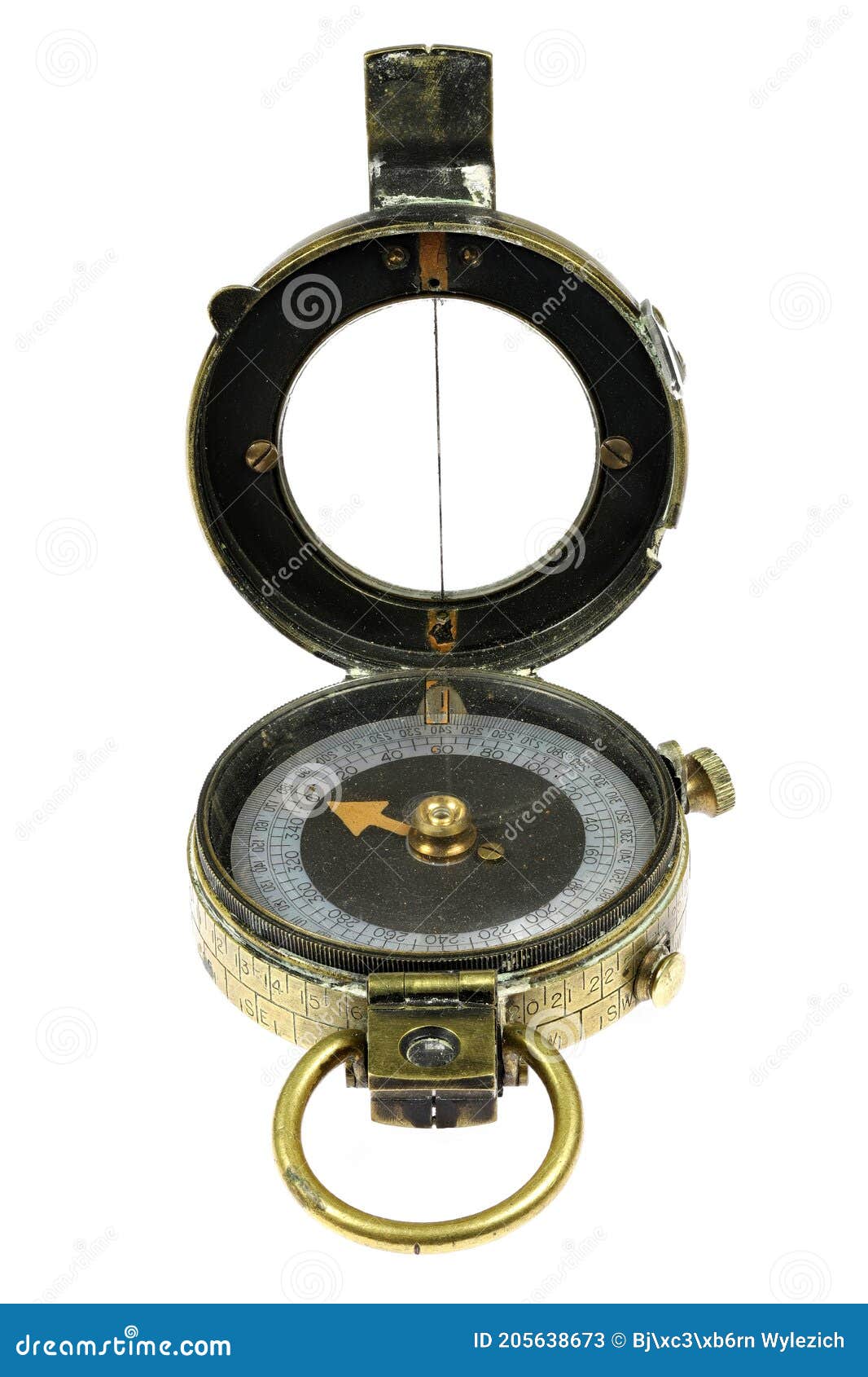Portable compass stock image. Image of north, navigation - 205638673