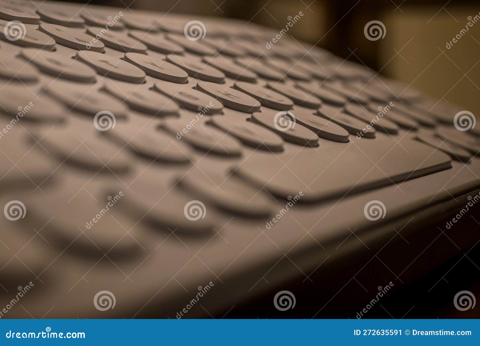 Portable Bluetooth Keyboard in Dim Lighting. Stock Image - Image of ...
