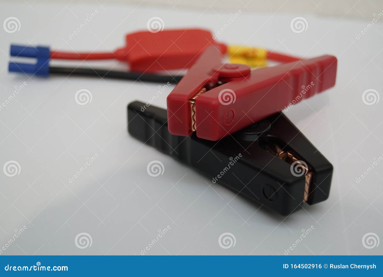 Portable Car Battery Clamps for Charging Stock Photo - Image of battery ...