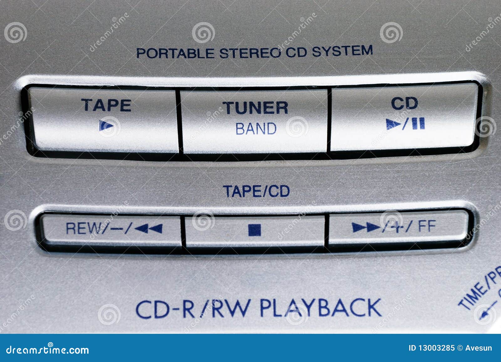 Portable CD Player Controls Stock Image - Image of tape, music: 13003285