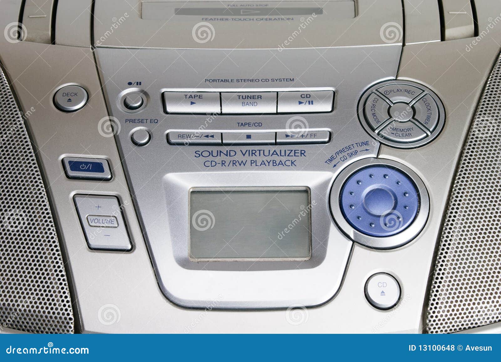 Portable CD Player Controls Stock Photo - Image of reverse, group: 13100648