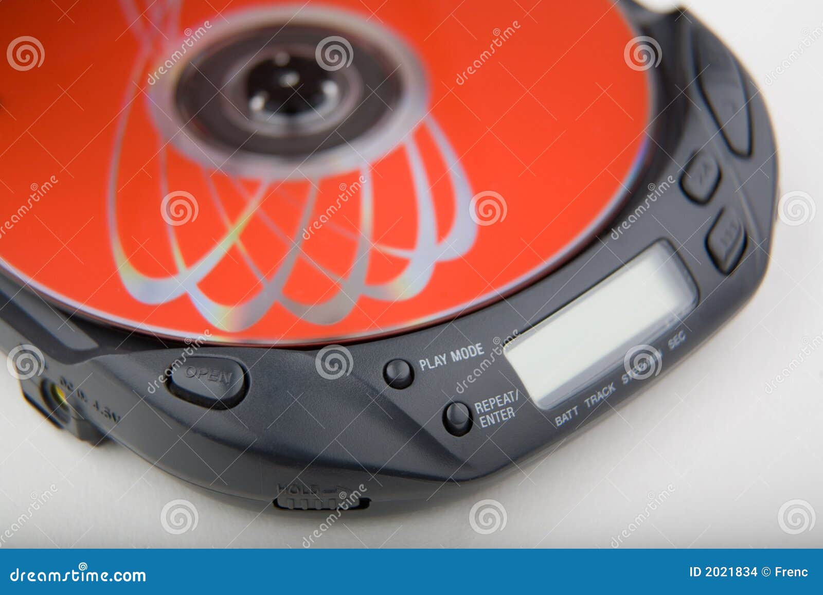 Portable Cd Player with Disk Stock Photo - Image of black, portable ...