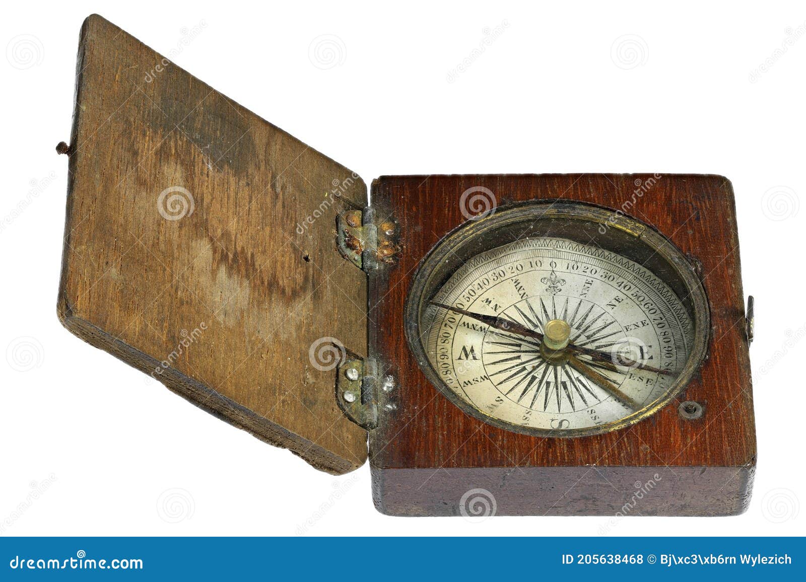 Portable compass stock photo. Image of nostalgic, navigate - 205638468