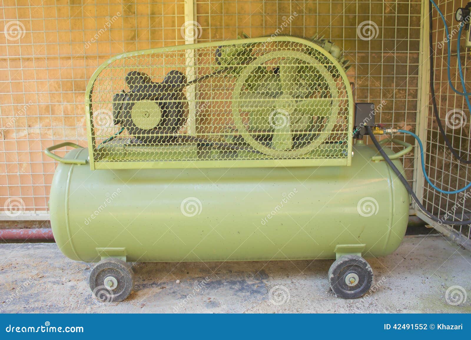 Portable compressor stock photo. Image of motor, machine - 42491552