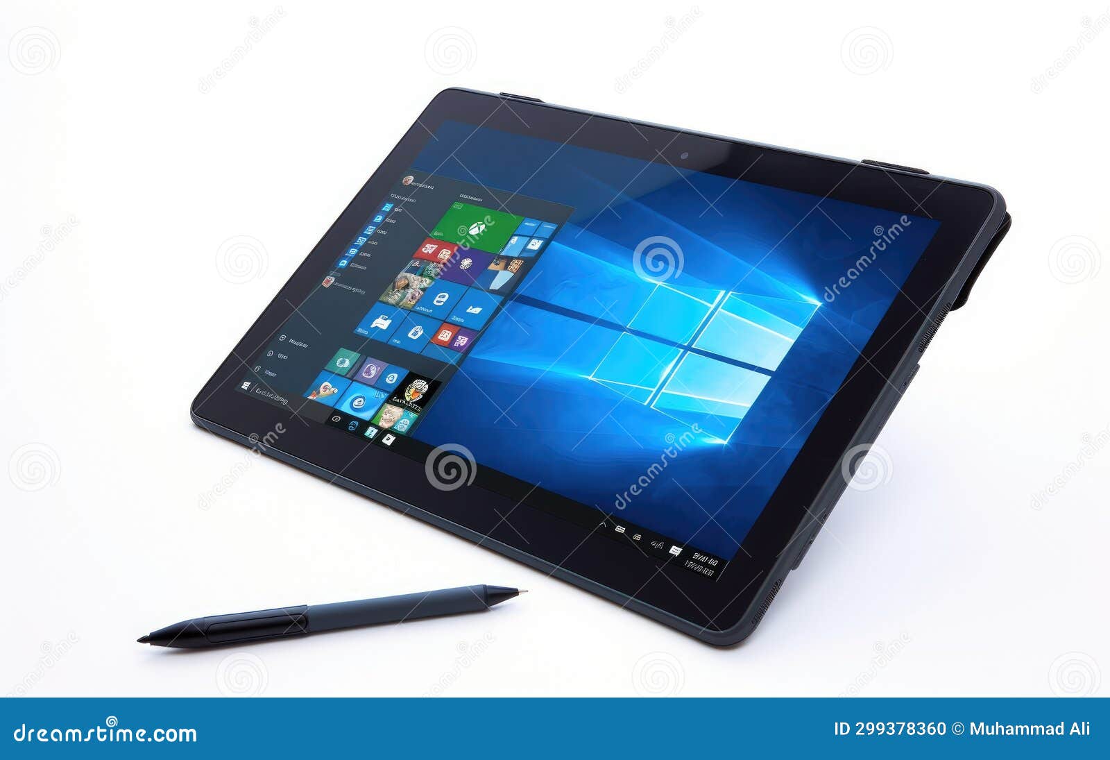 Computing Power Text On Abstract Blue Hex Background Illustration ...