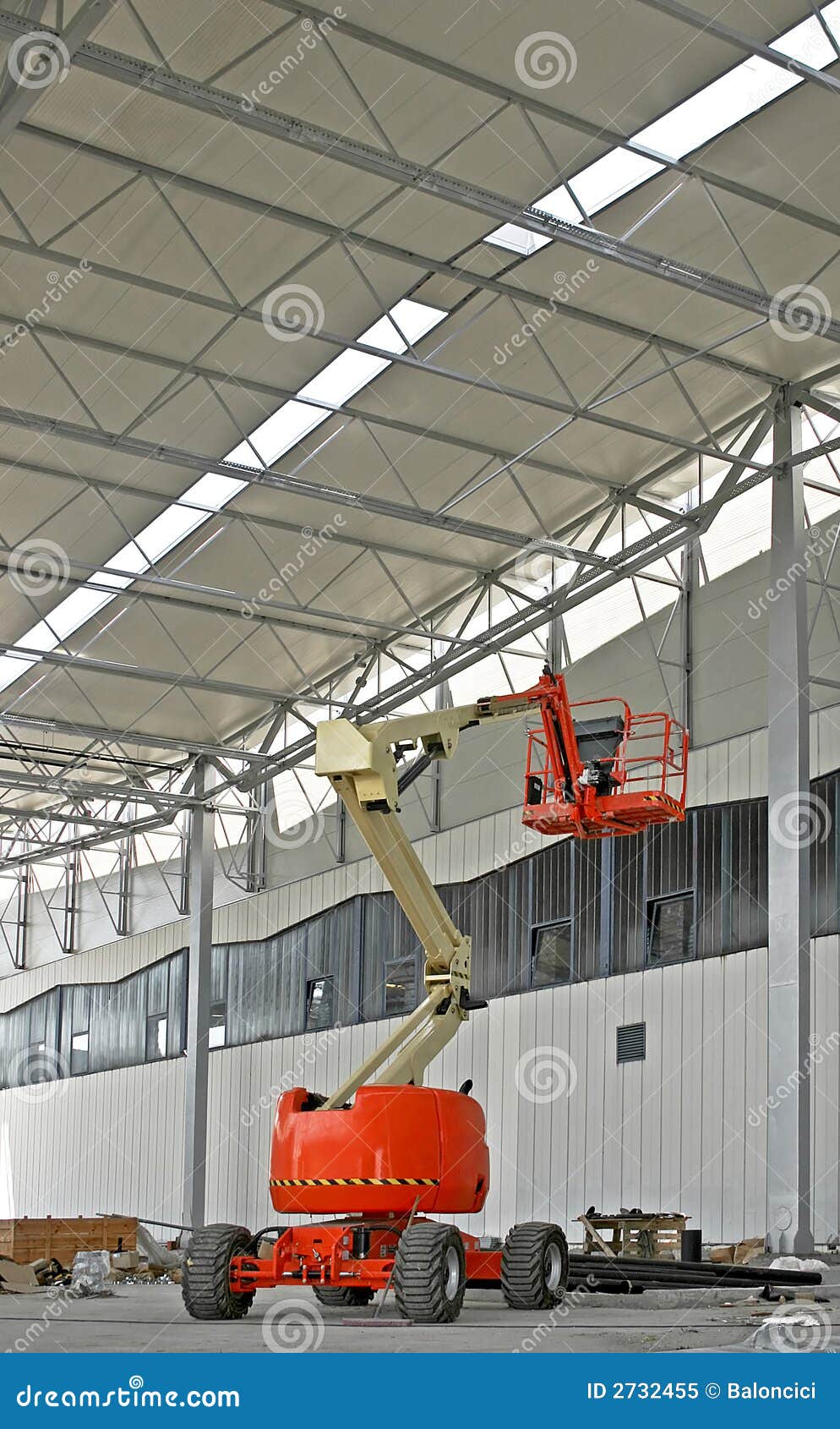 Portable crane stock image. Image of altitude, development - 2732455