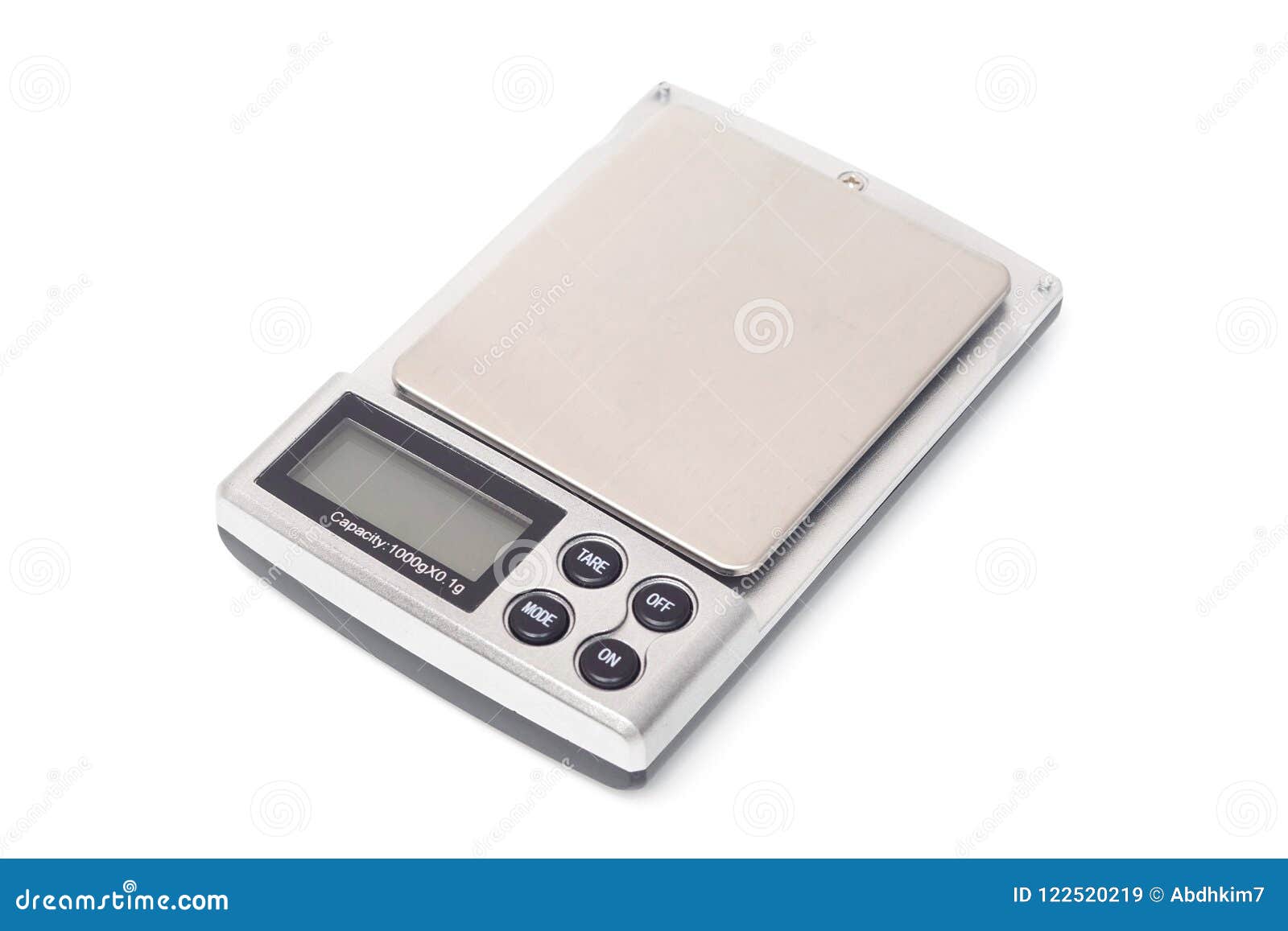 Digital Scale Isolated on White Stock Image - Image of white, gram ...