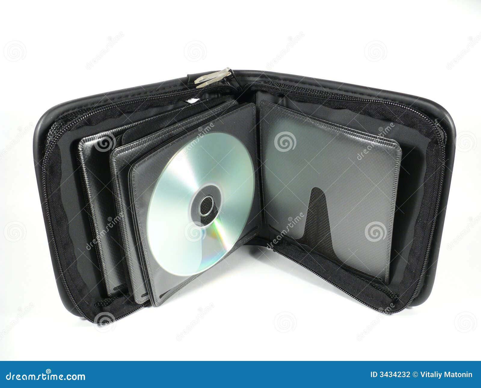 Portable Disc Case stock photo. Image of sections, compartments - 3434232