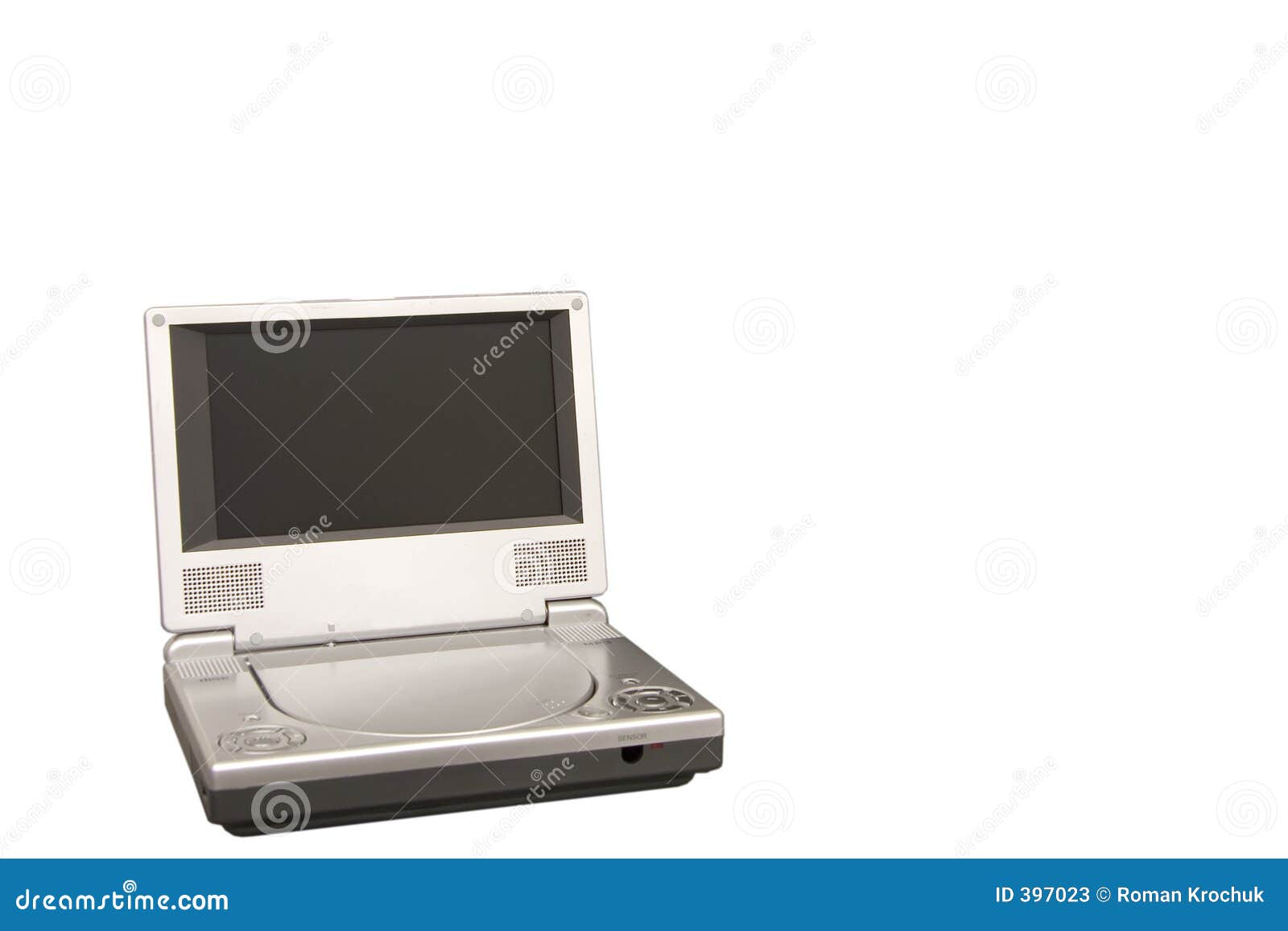 Portable DVD player stock image. Image of modern, audio - 397023