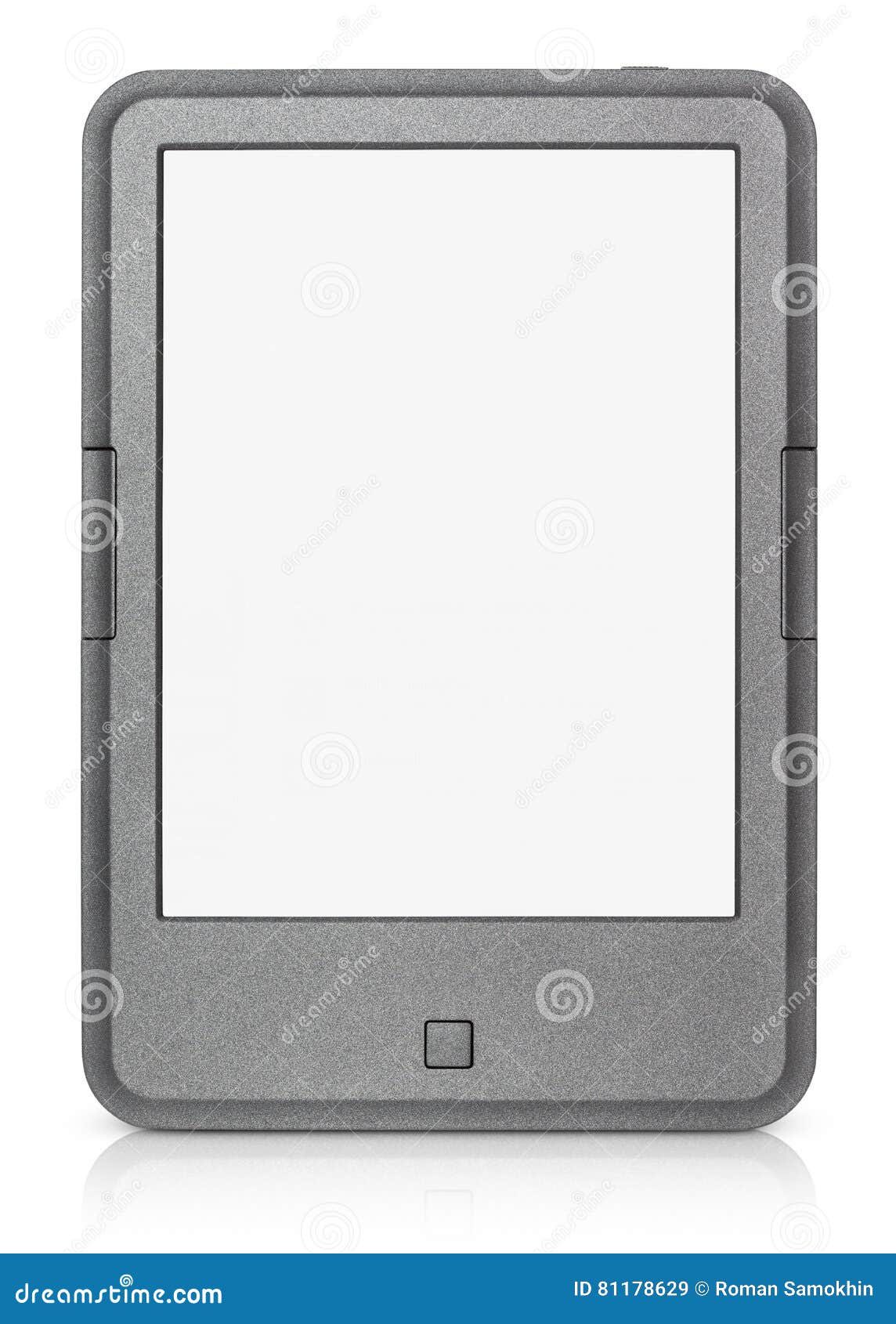 Portable E-book Reader Isolated on White Stock Image - Image of note ...