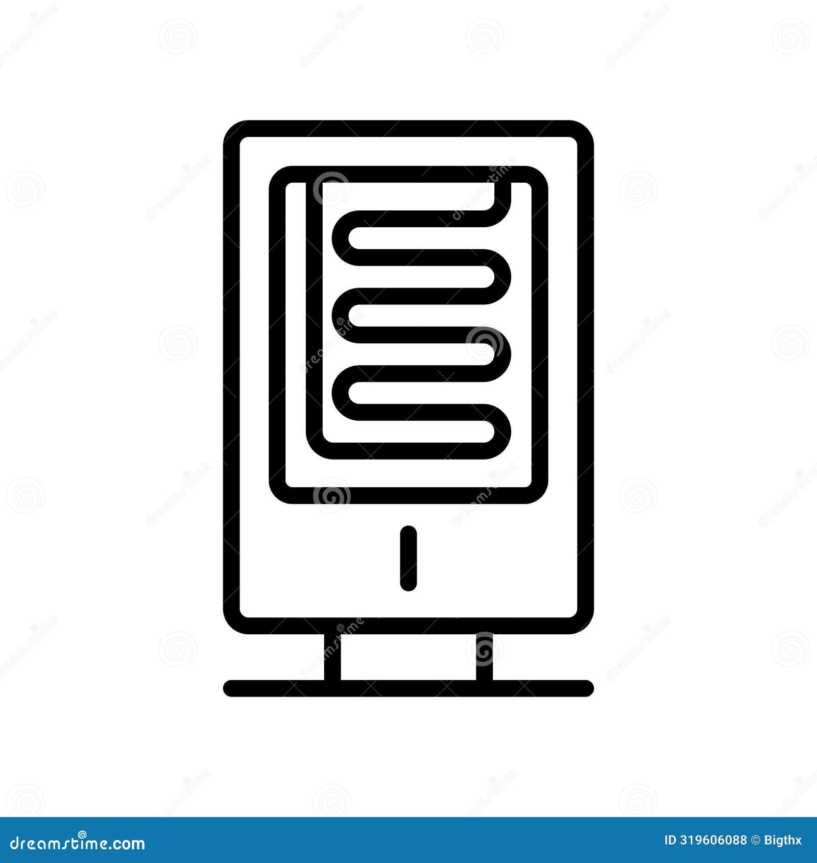 Portable Electric Heater Icon Stock Vector - Illustration of electric ...