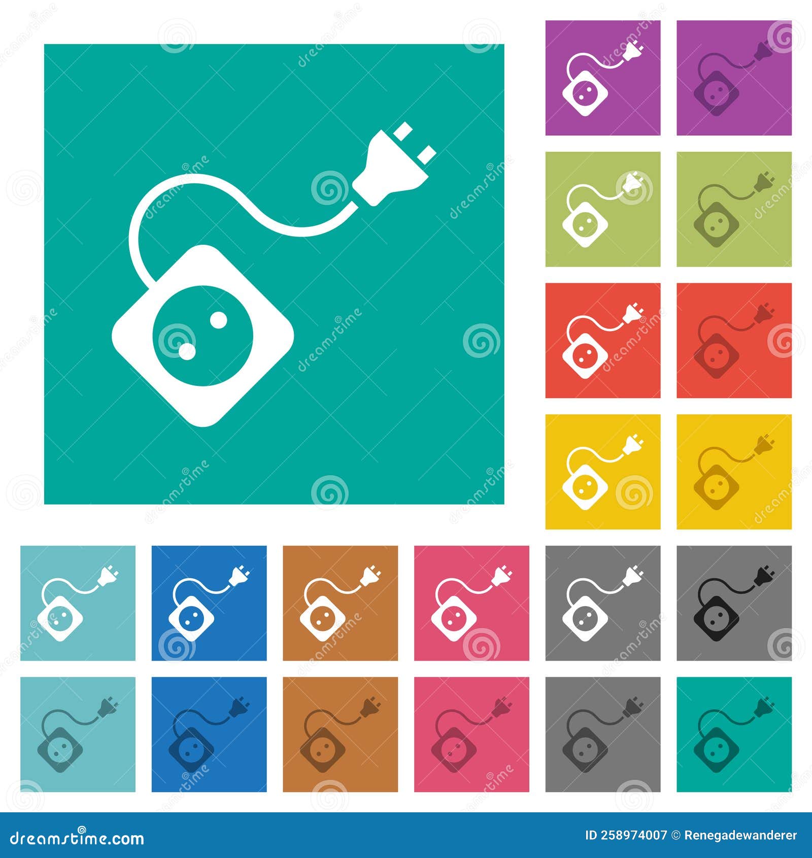 Portable Electrical Outlet with One Socket and Extension Cord and Plug ...