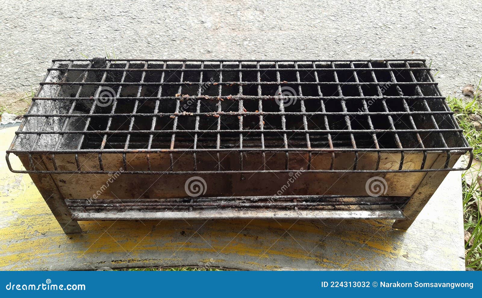 Portable Empty Grill Bbq Camp Box Product. Stock Photo - Image of ...