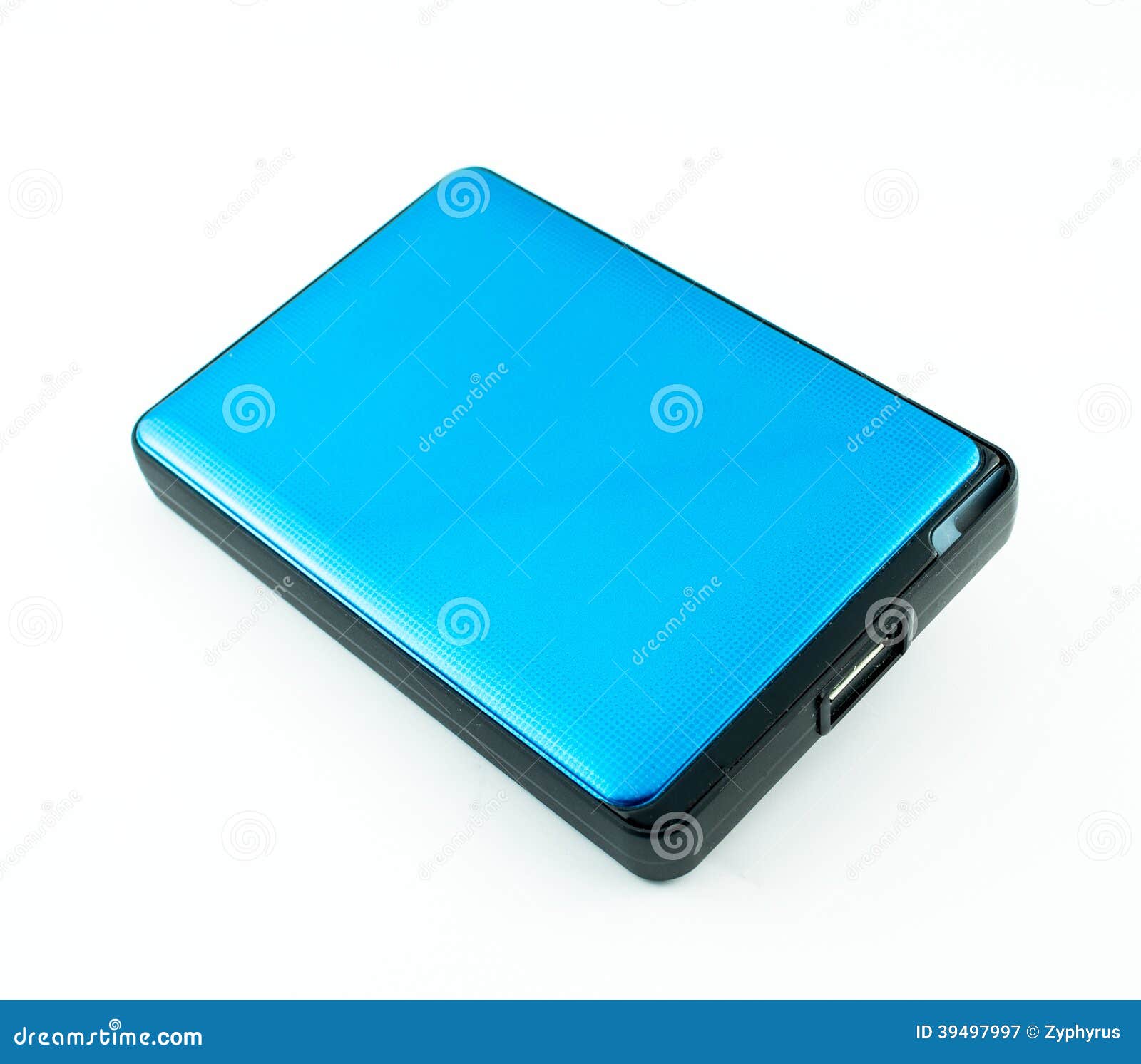 Portable External Hard Drive Disk Isolated Stock Image - Image of ...