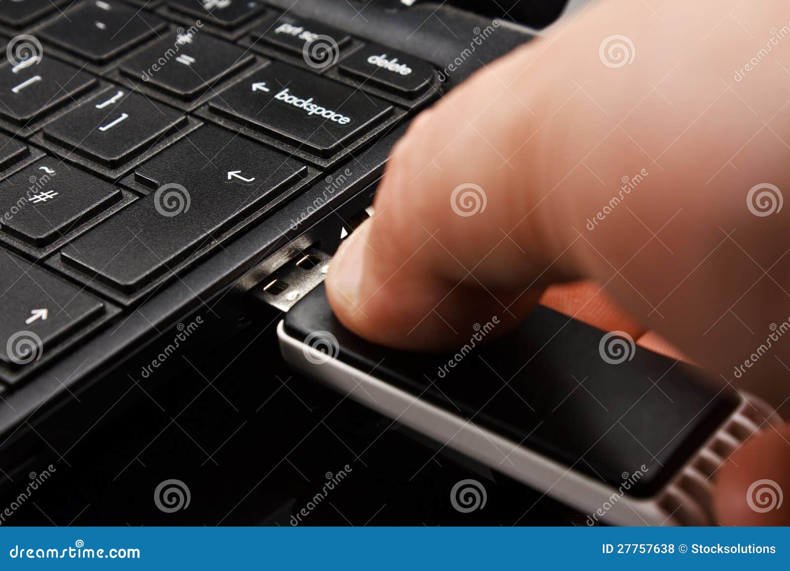 Portable Flash Usb Memory Stick Stock Photo - Image of data, hardware ...