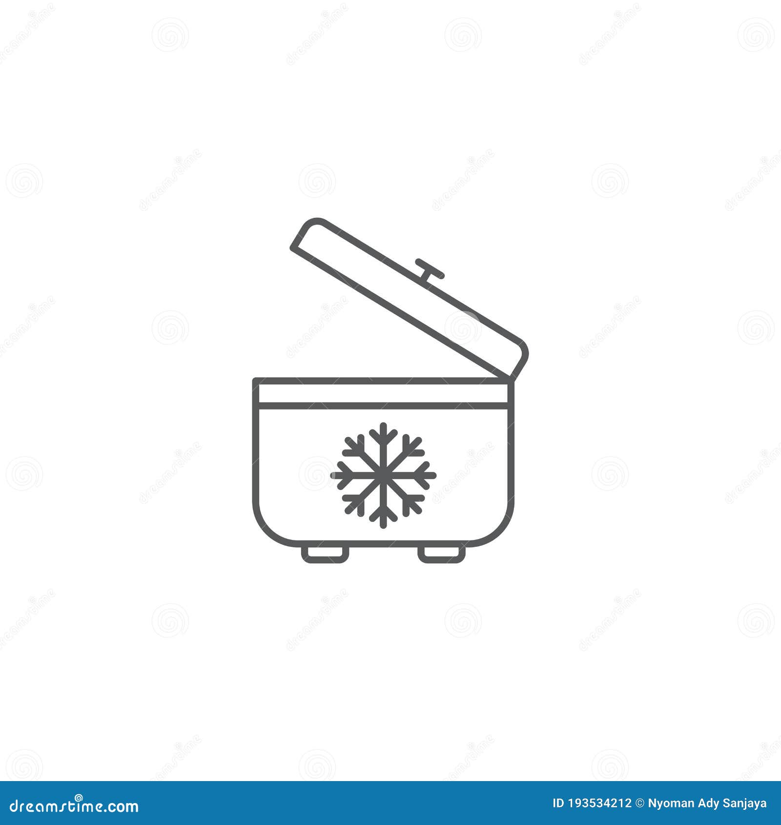 Portable Fridge Vector Icon, Ice Cooler Simple Solid Icon Isolated on ...