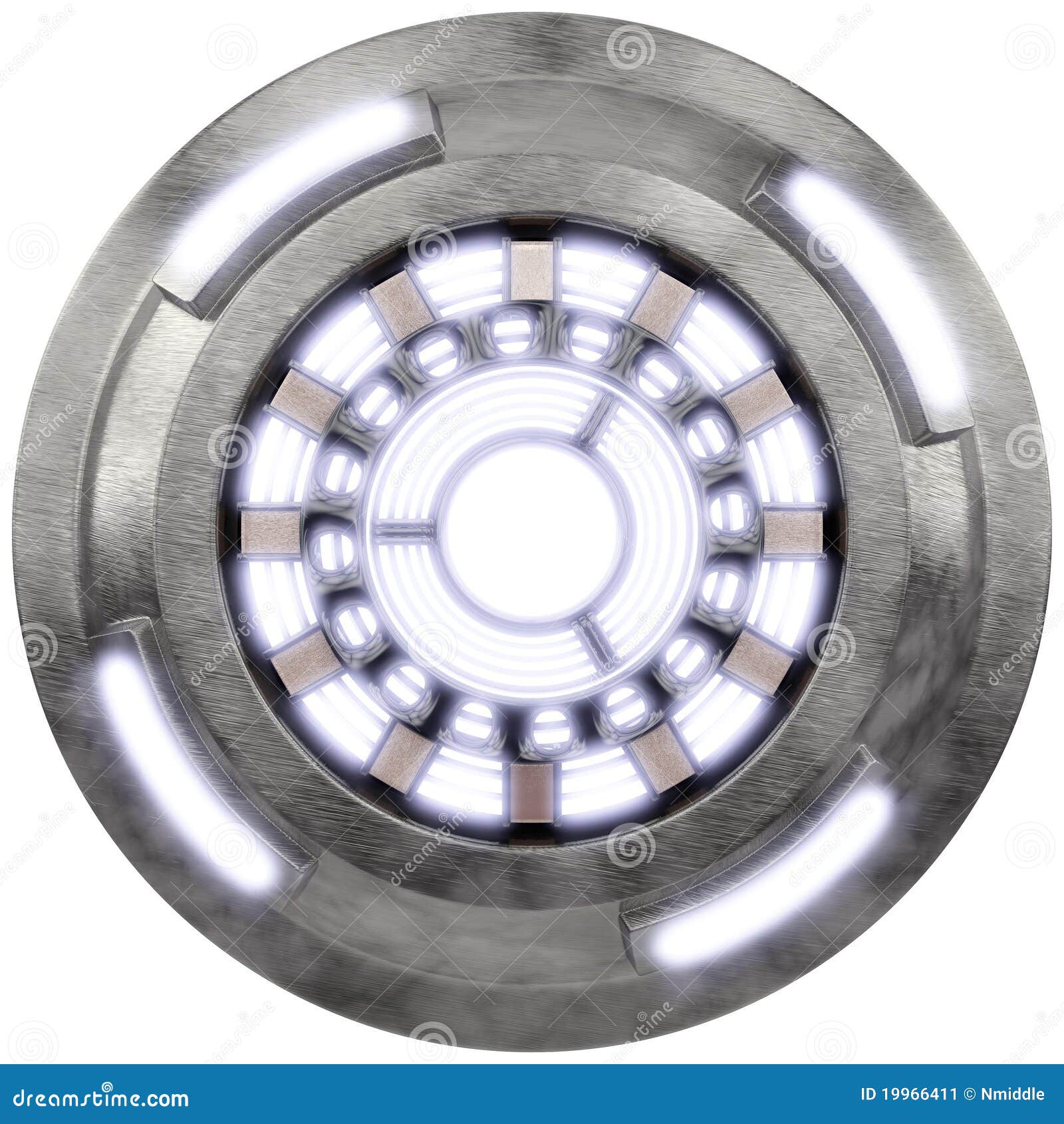 Portable Futuristic Energy Generator Stock Illustration - Illustration ...