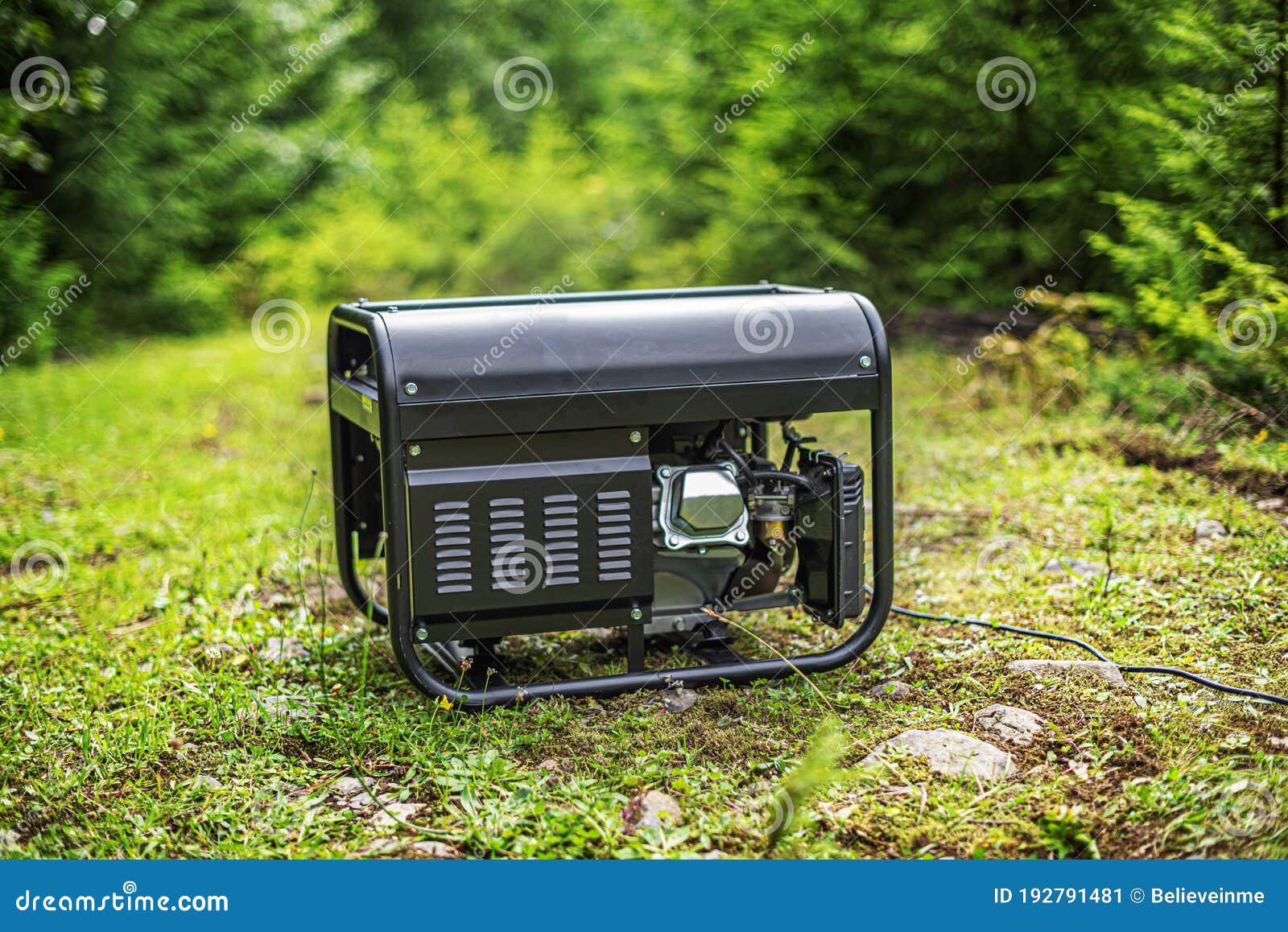 Big Portable Gasoline Electric Generator Stock Photography ...