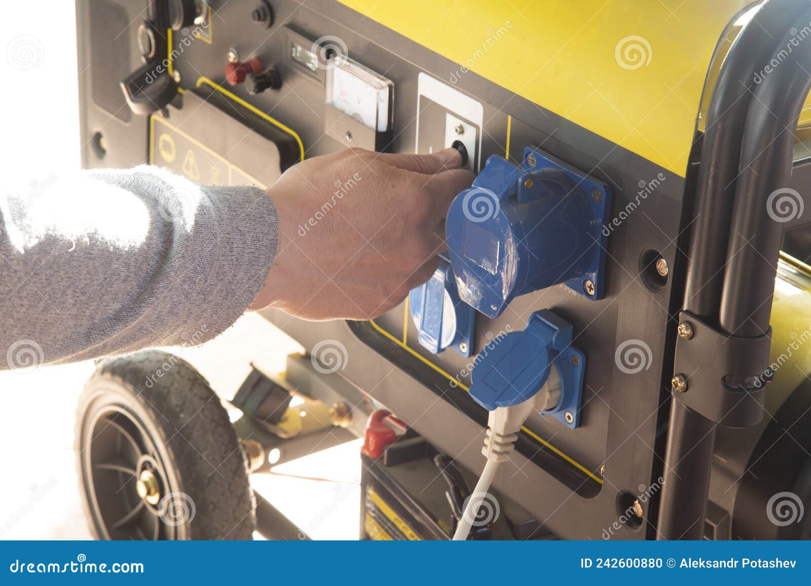 Portable Gasoline Generator.the Use of an Autonomous Energy Source ...