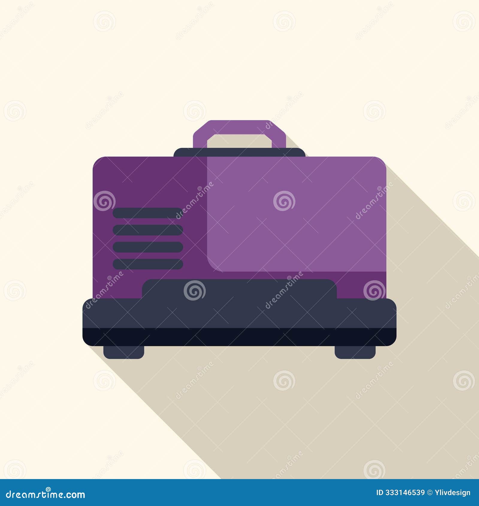 Portable Generator Providing Electricity Using Combustion Engine Stock ...