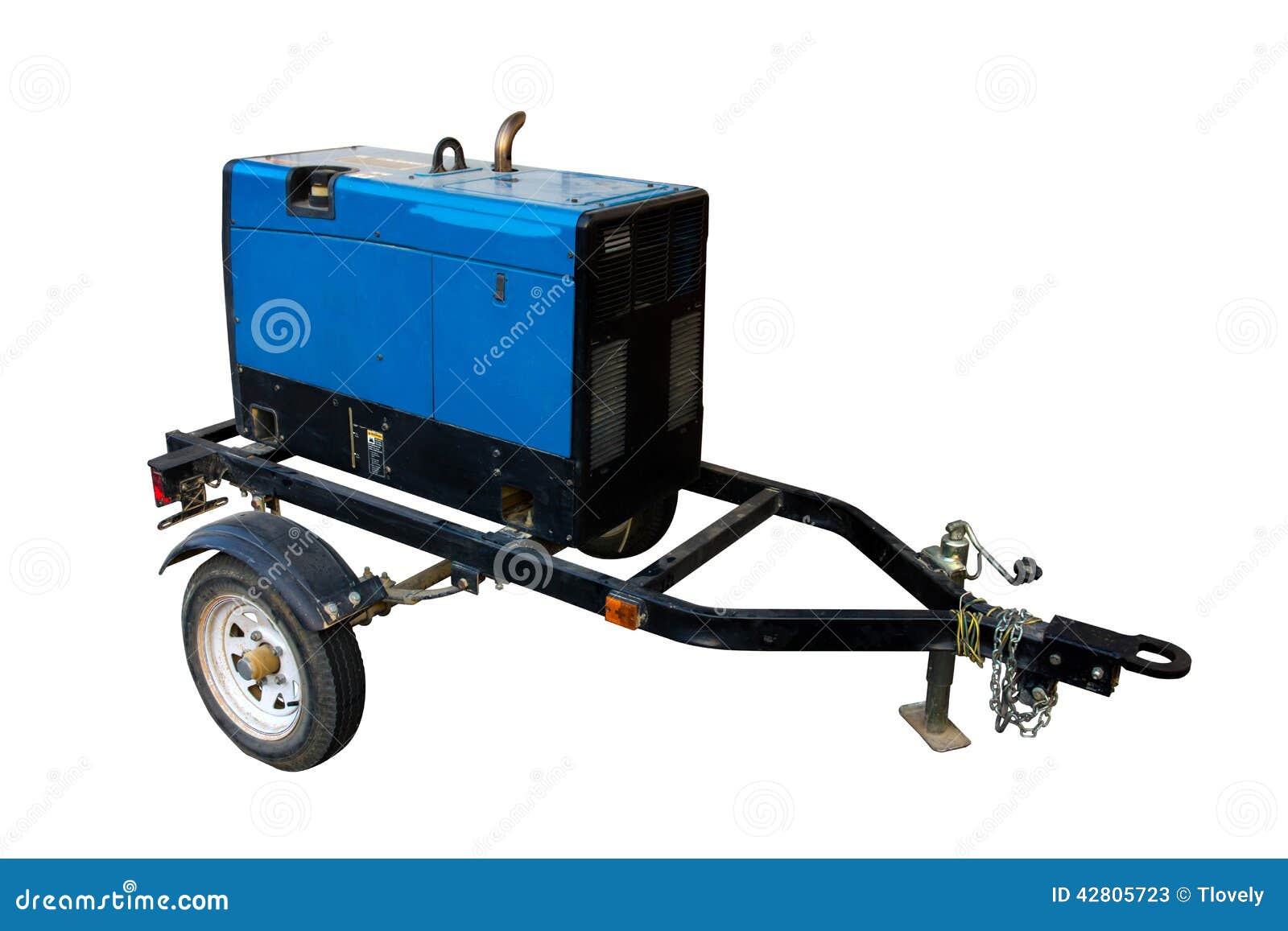 Portable Generator Trailer stock image. Image of high - 42805723