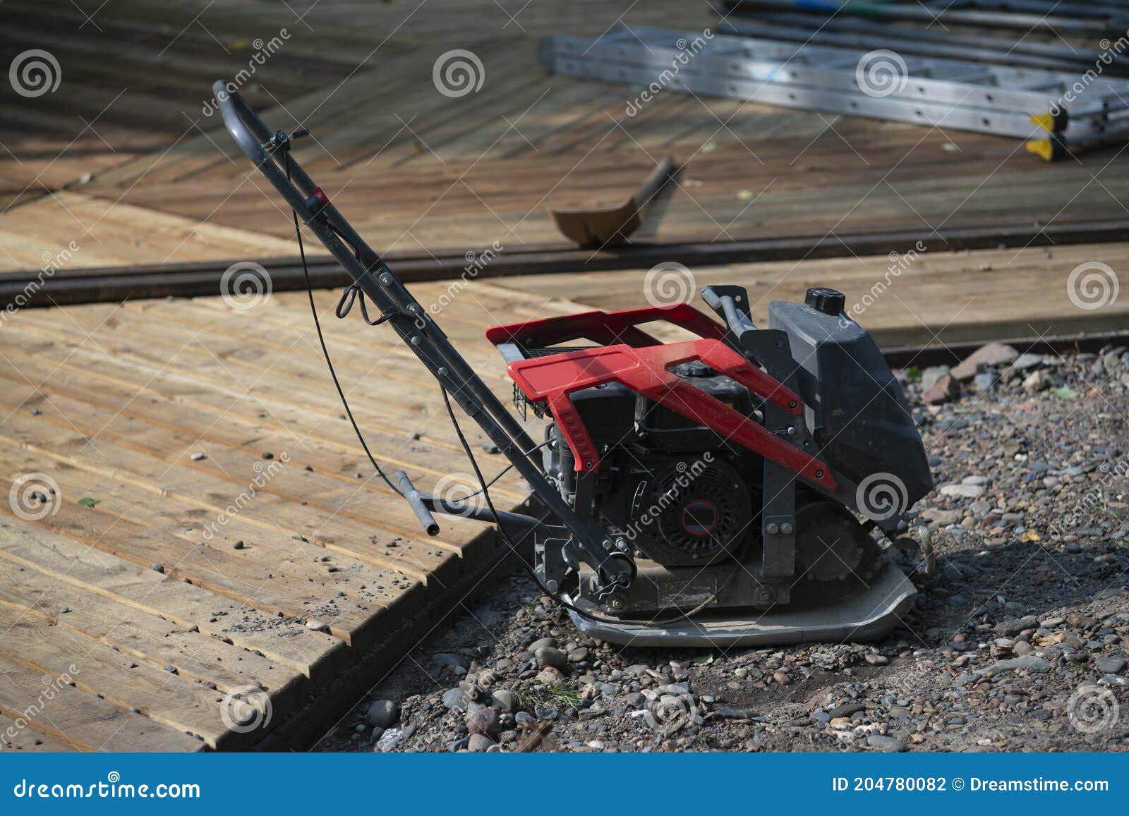 Portable Hand-held Compacting Machine. Development of the Territory in ...