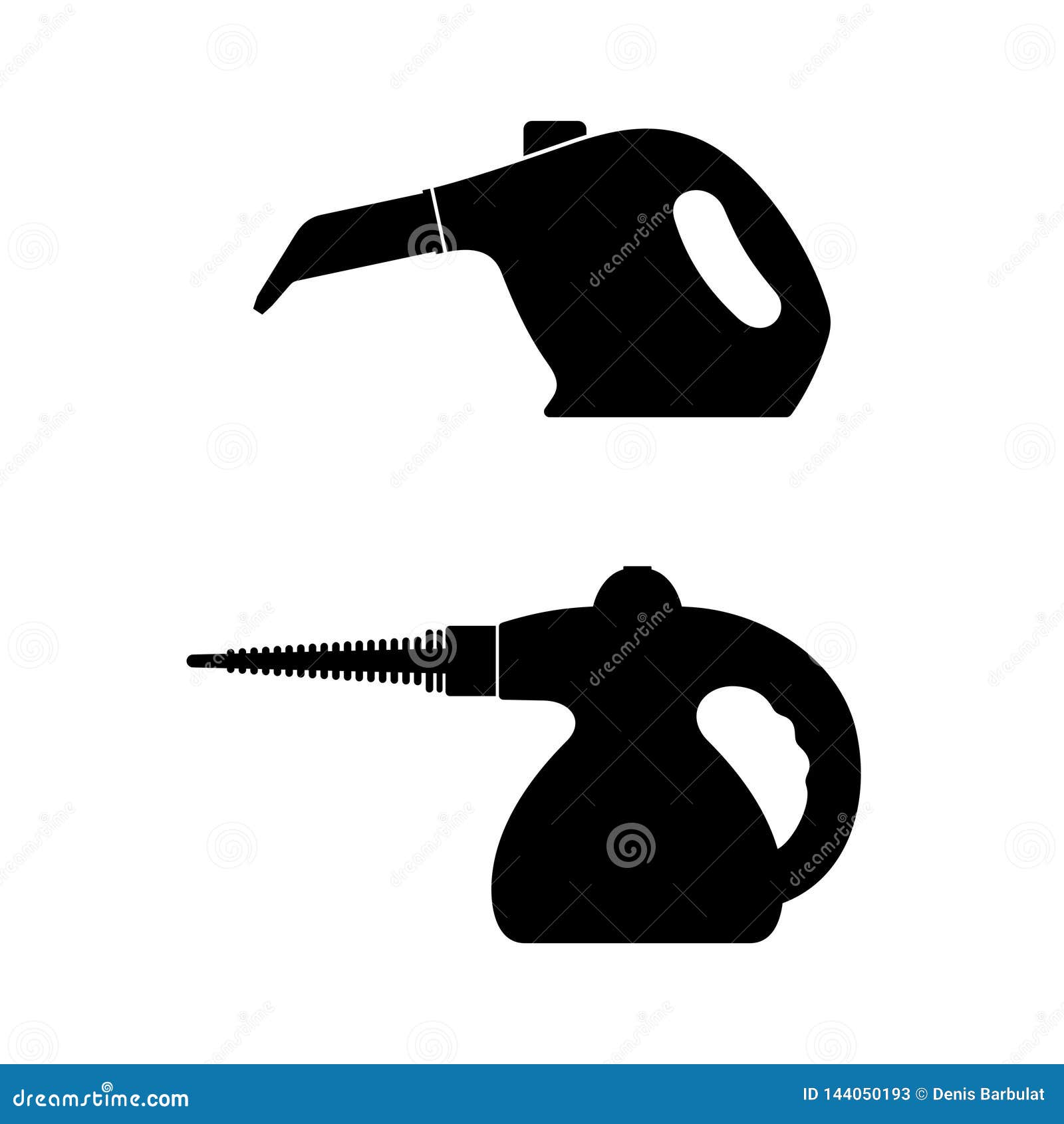 Portable hand steamer stock vector. Illustration of domestic - 144050193