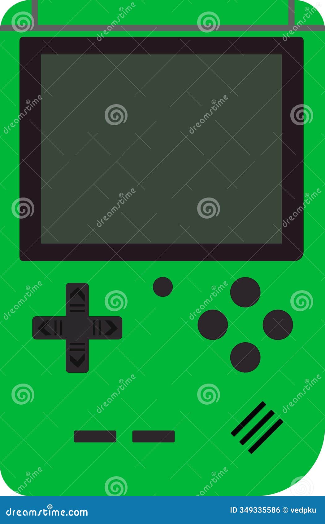 Portable Handheld Green, Video Game, Portable Game Console, Game Gadget ...
