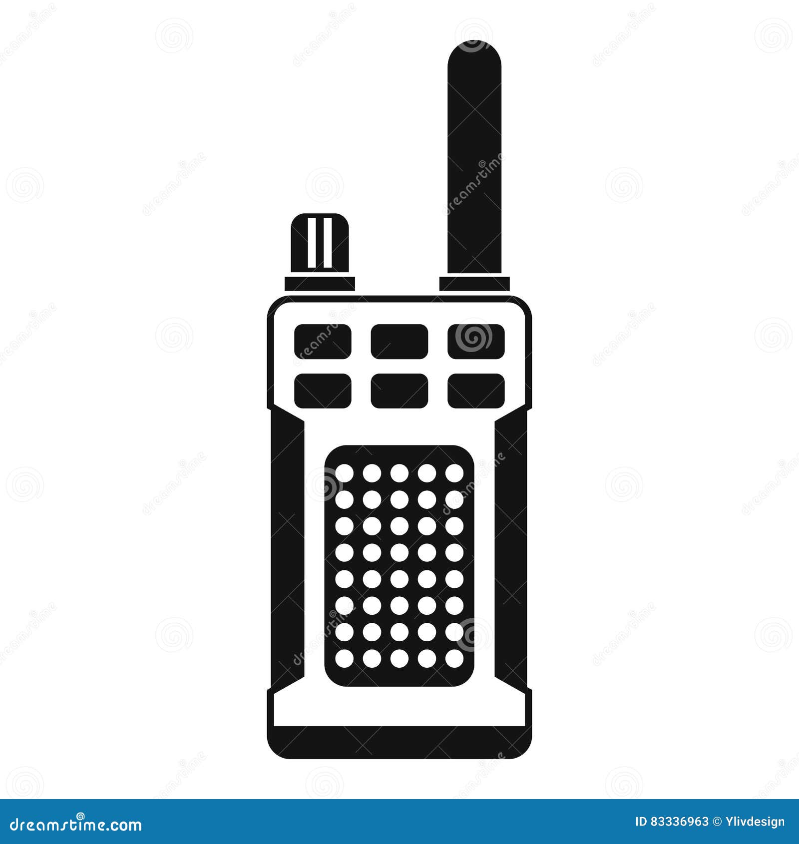 Portable Handheld Radio Cartoon Vector Illustration | CartoonDealer.com ...