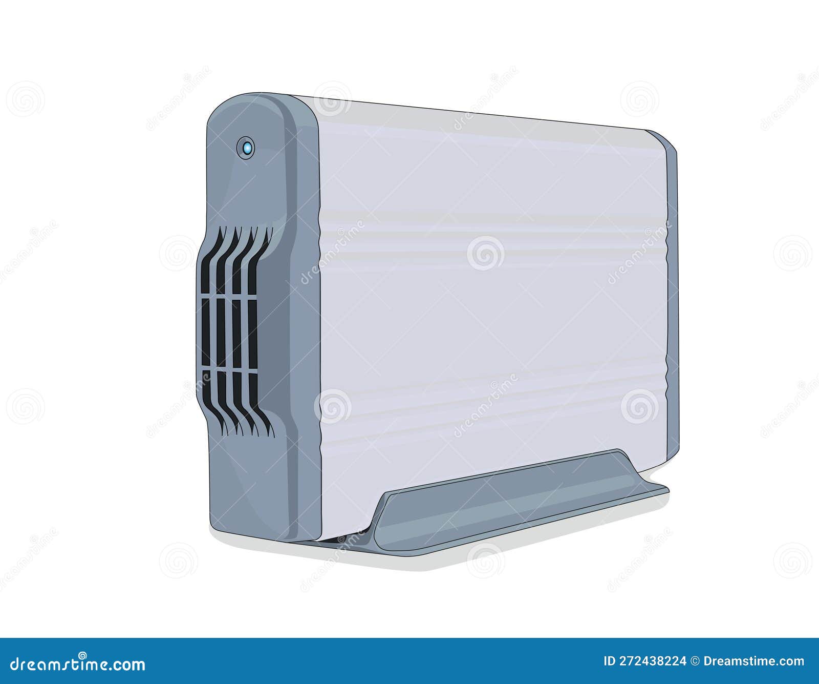 Portable hdd storage stock illustration. Illustration of icon - 272438224