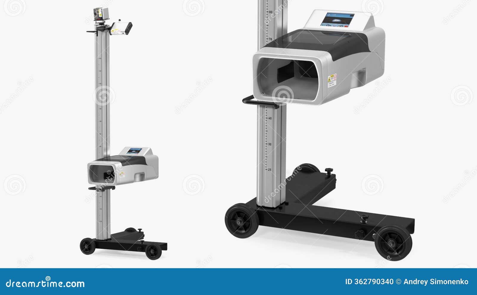 Portable Laser Measuring Device with Electronic Display Stand Stock ...