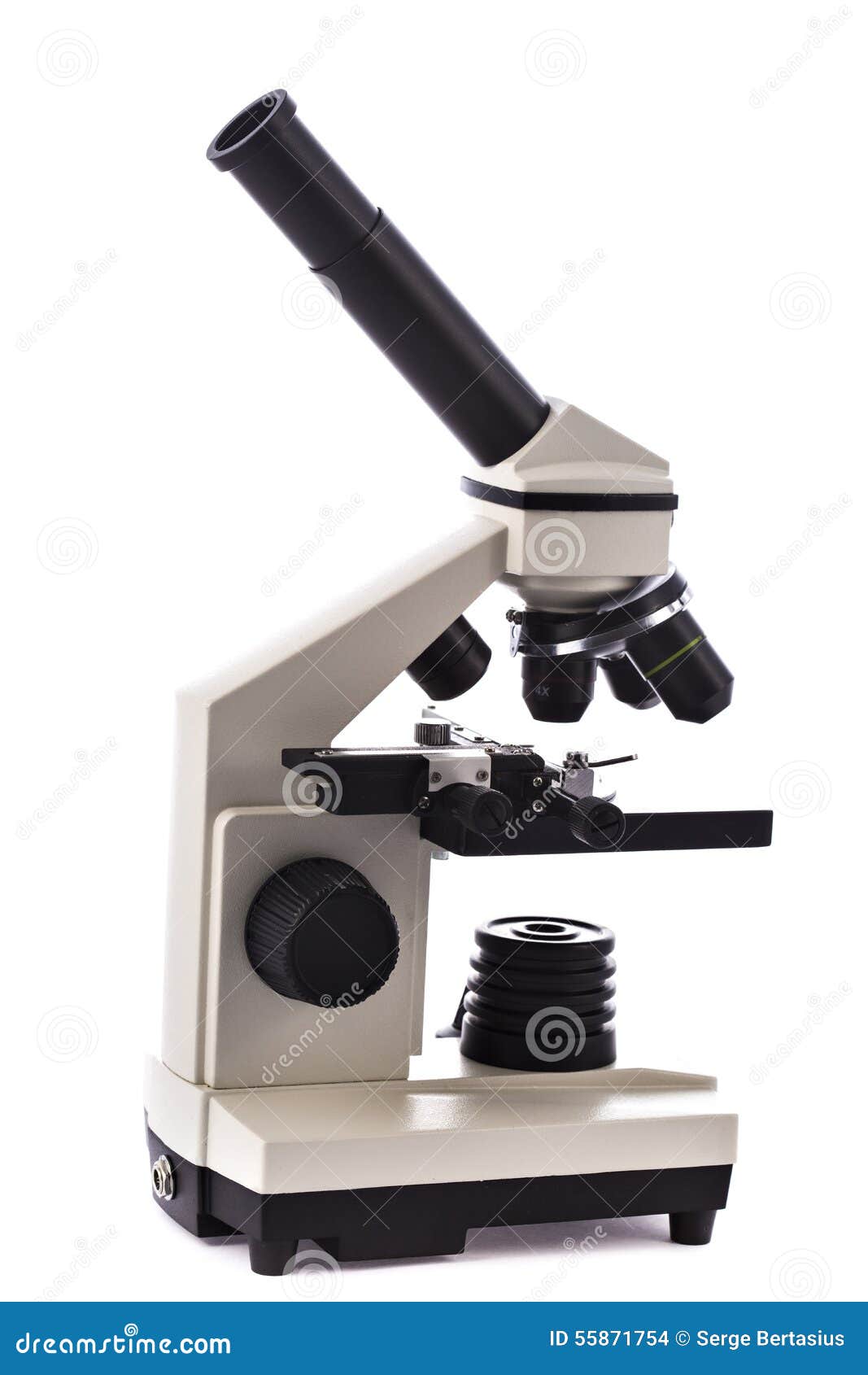 Portable Microscope with Interchangeable Lenses Stock Photo - Image of ...